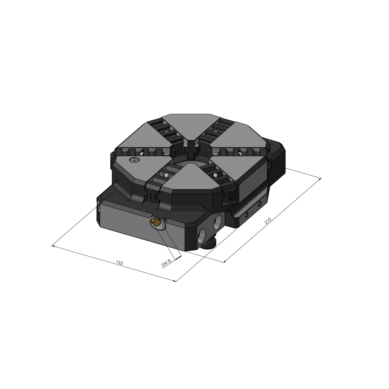 59616: Vasto•Clamp 6-Jaw Chuck | LANG Technik USA